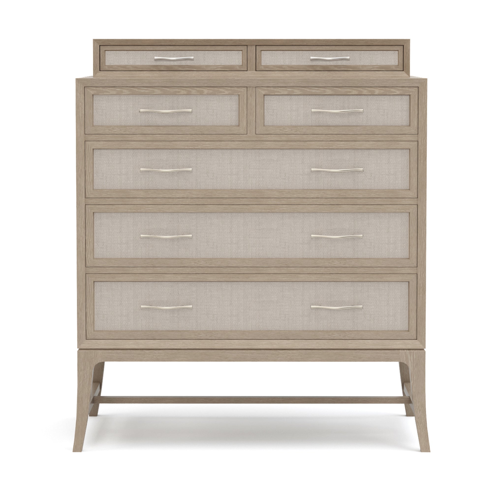 Maidstone Tall Chest, Woven Jute with Gallery – Stickley