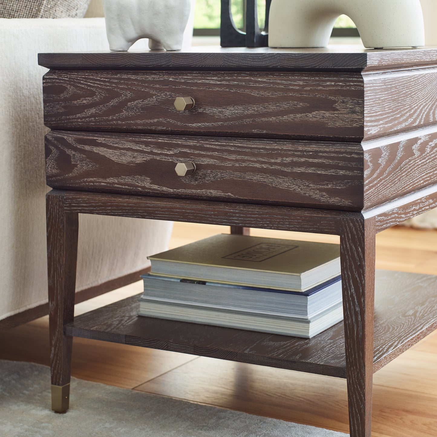 Maidstone Two-Drawer Side Table – Stickley Brand