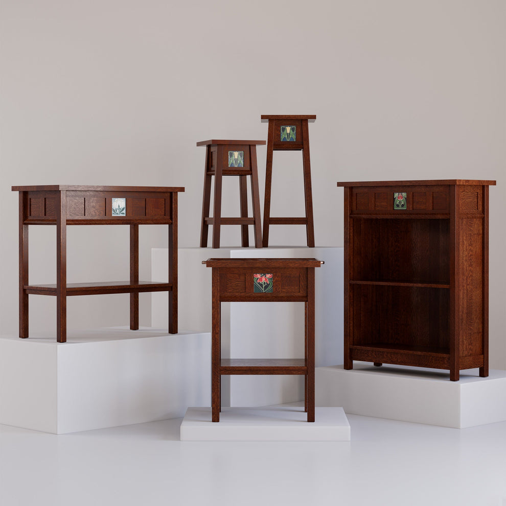 Floral Tile Bookcase – Stickley