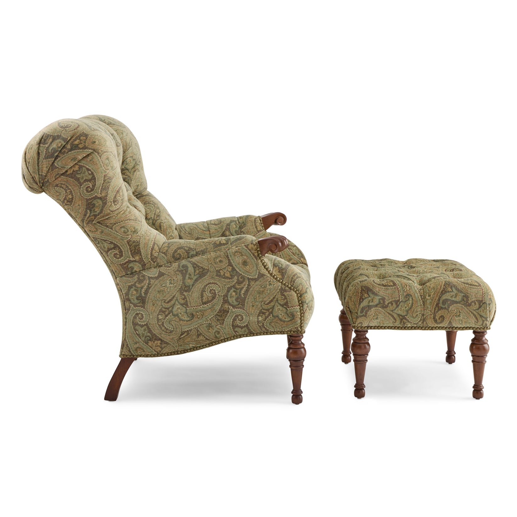 Leopold's Chair & Ottoman Set – Stickley Brand