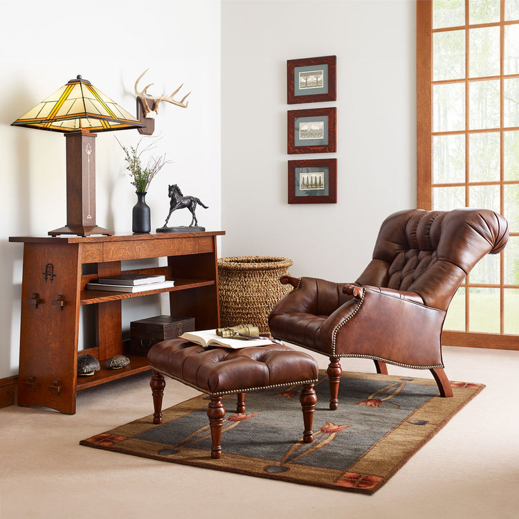Leopold's Chair & Ottoman Set – Stickley Brand