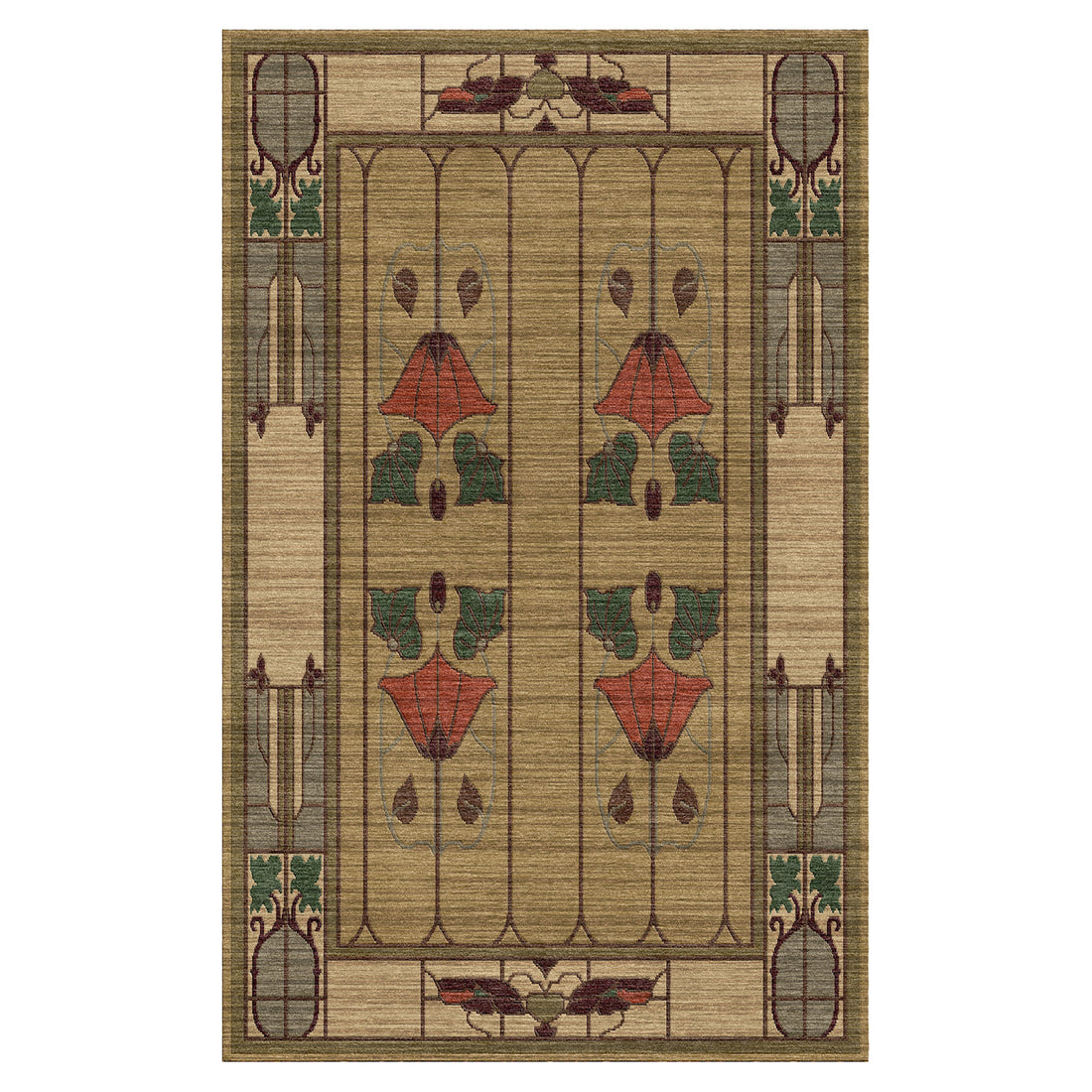 Garden Window Rug, Moss – Stickley