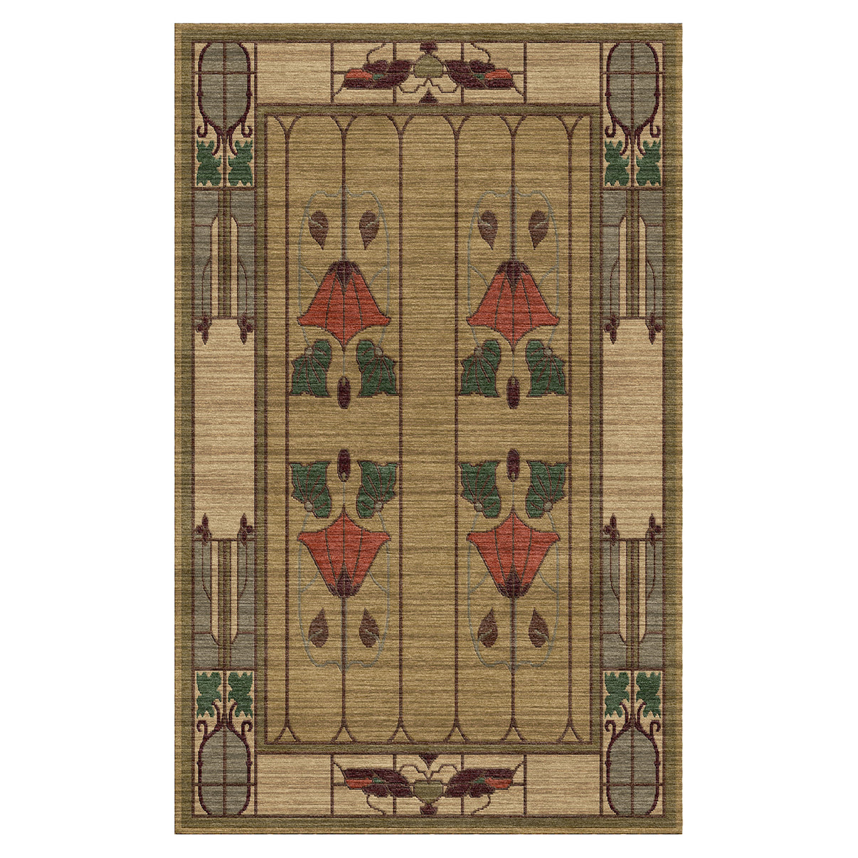 Garden Window Rug, Moss – Stickley