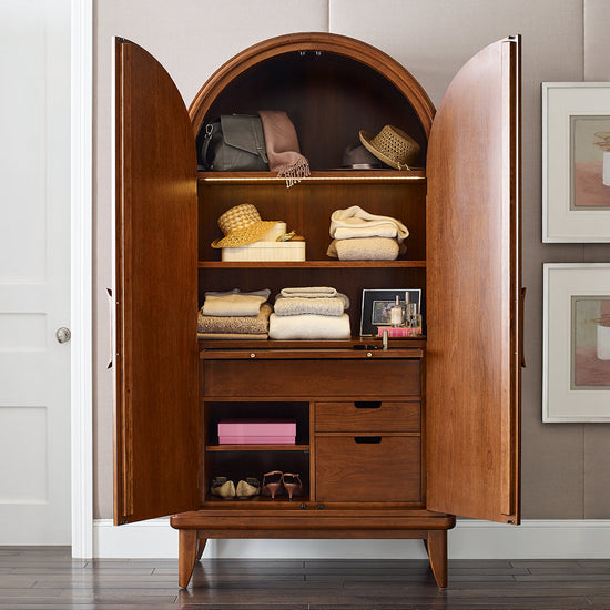 Martine Arced Wardrobe – Stickley Brand