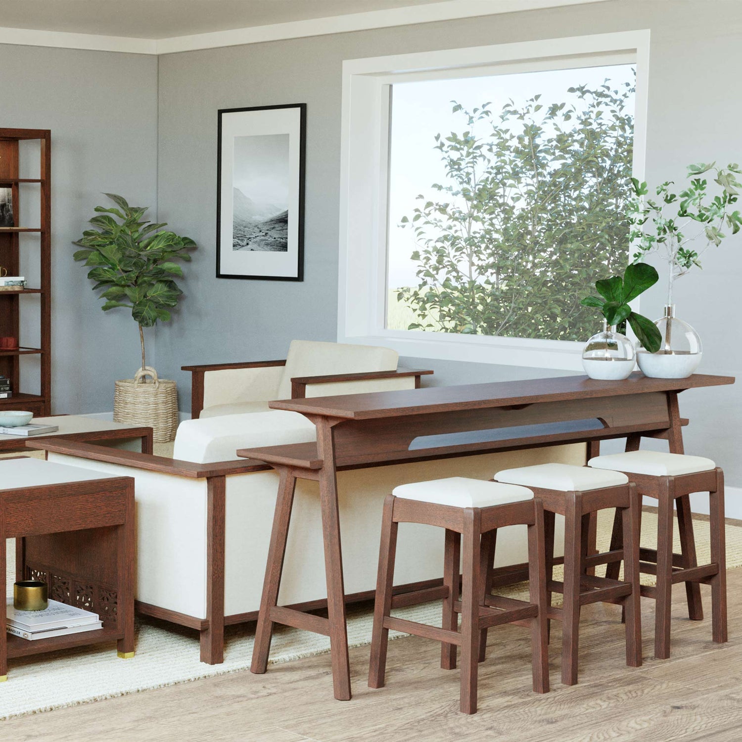 Stickley Sofa Bar Table | Cabinets Matttroy